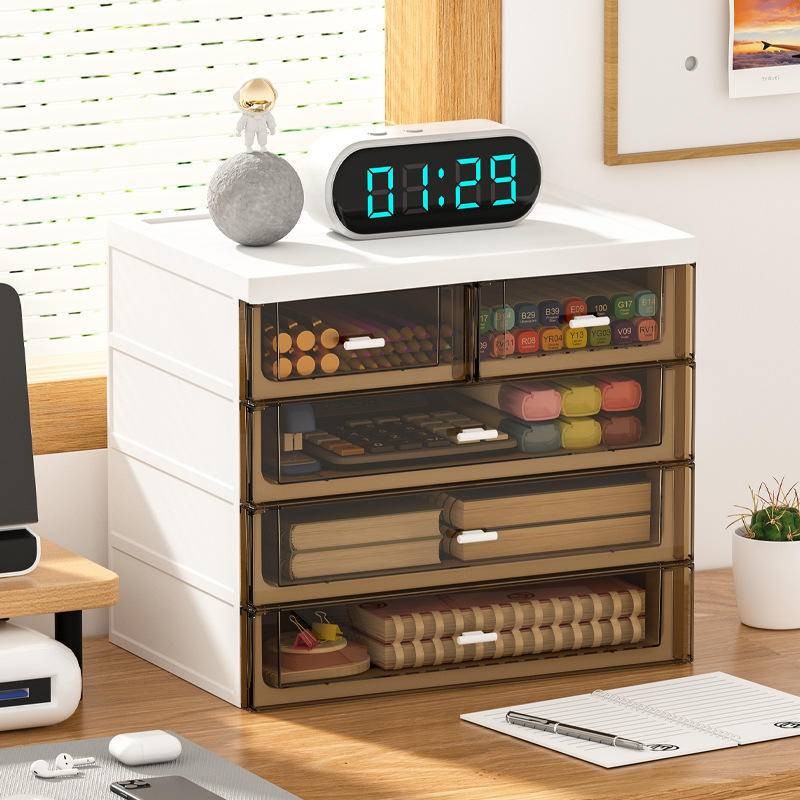Desk organizer large storage box A4 drawer office drawer student ...