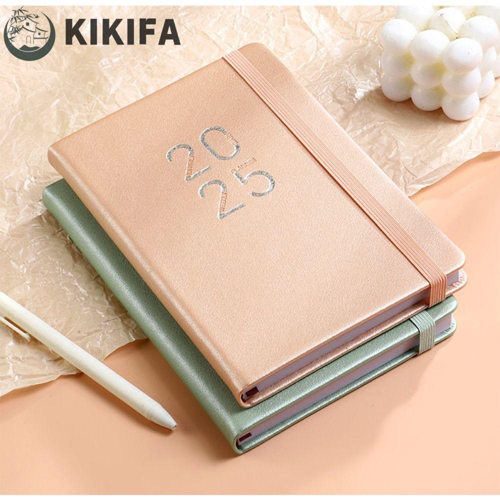 KIKIFA 2025 Planner Notebooks, A5 Sketchbook Leather Surface Business ...