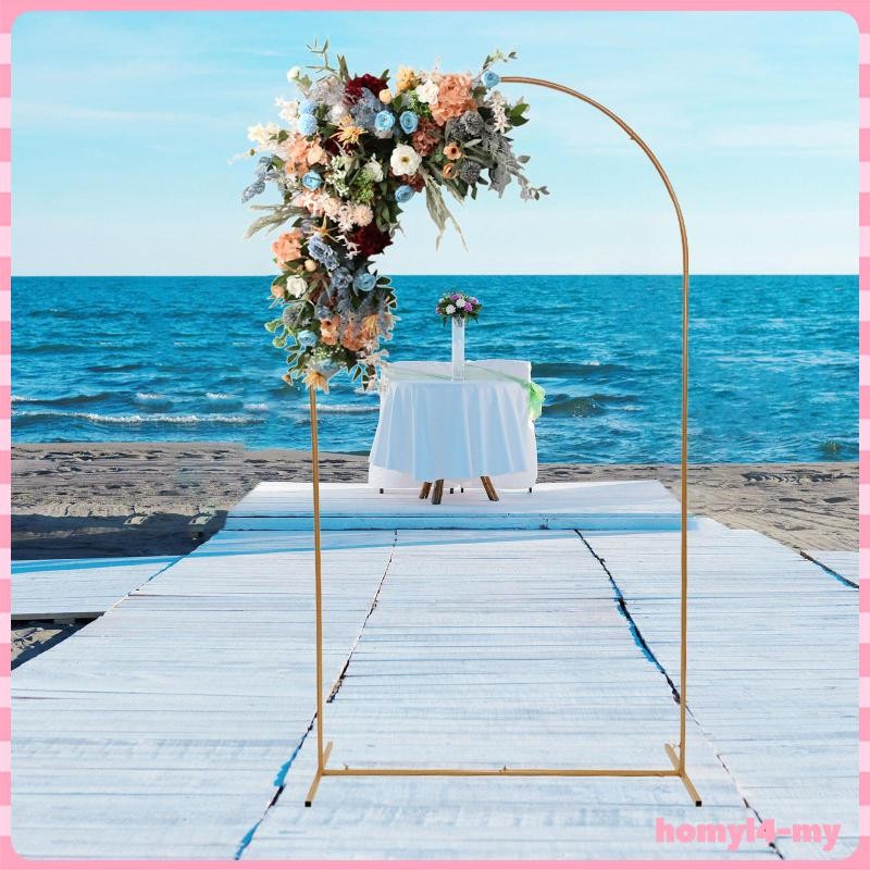 [HomyldfMY] Metal Arch Backdrop Stand Wedding Arch,Rectangular,Arched ...