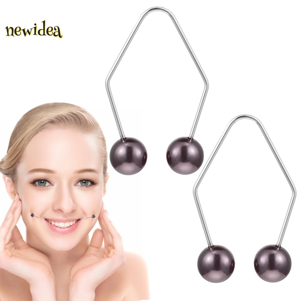 NEWIDEA 1 Pair Dimple Trainer, Easy to Wear Alloy Dimple Maker for ...