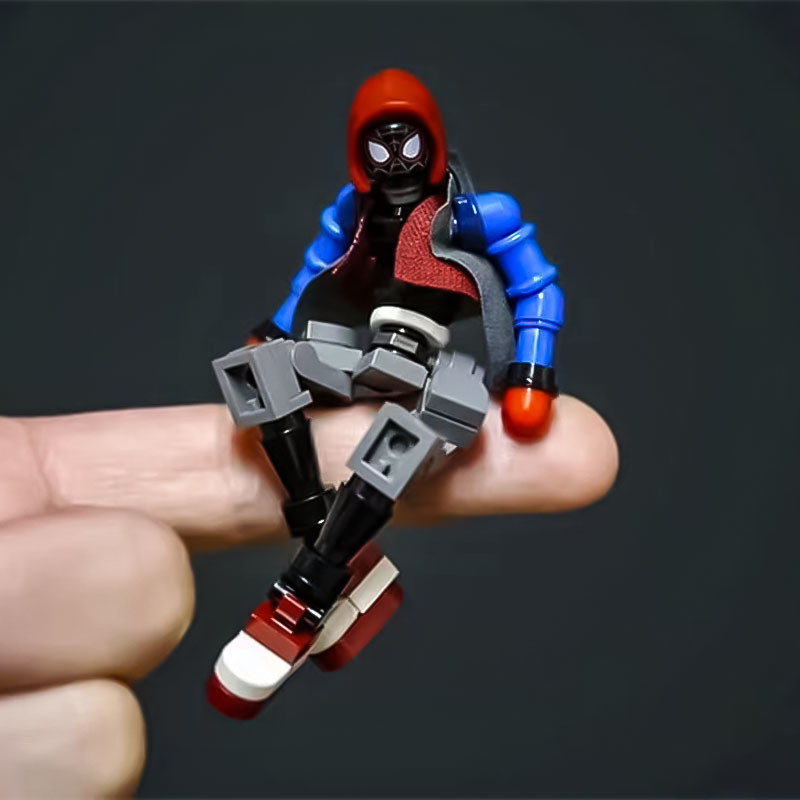 Marvel Universe Avengers Spider-Man Miles Doll Assembled Building ...