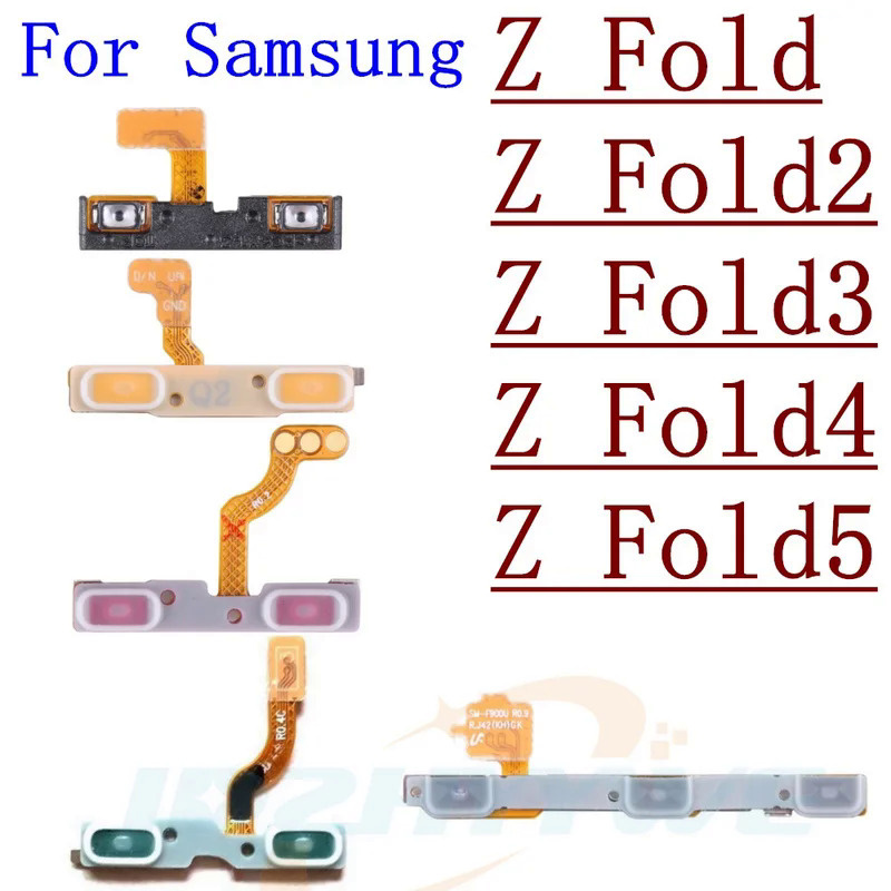 Volume Power Switch On Off Button Key Ribbon Flex Cable For Samsung Galaxy Z Fold 2 3 4 5 5G Z ...