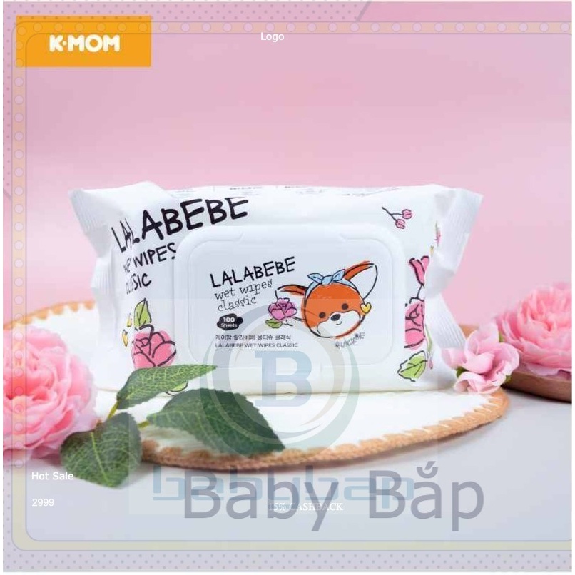 Lalabebe K-Mom Korean premium wet wipes (100c) | Shopee Malaysia