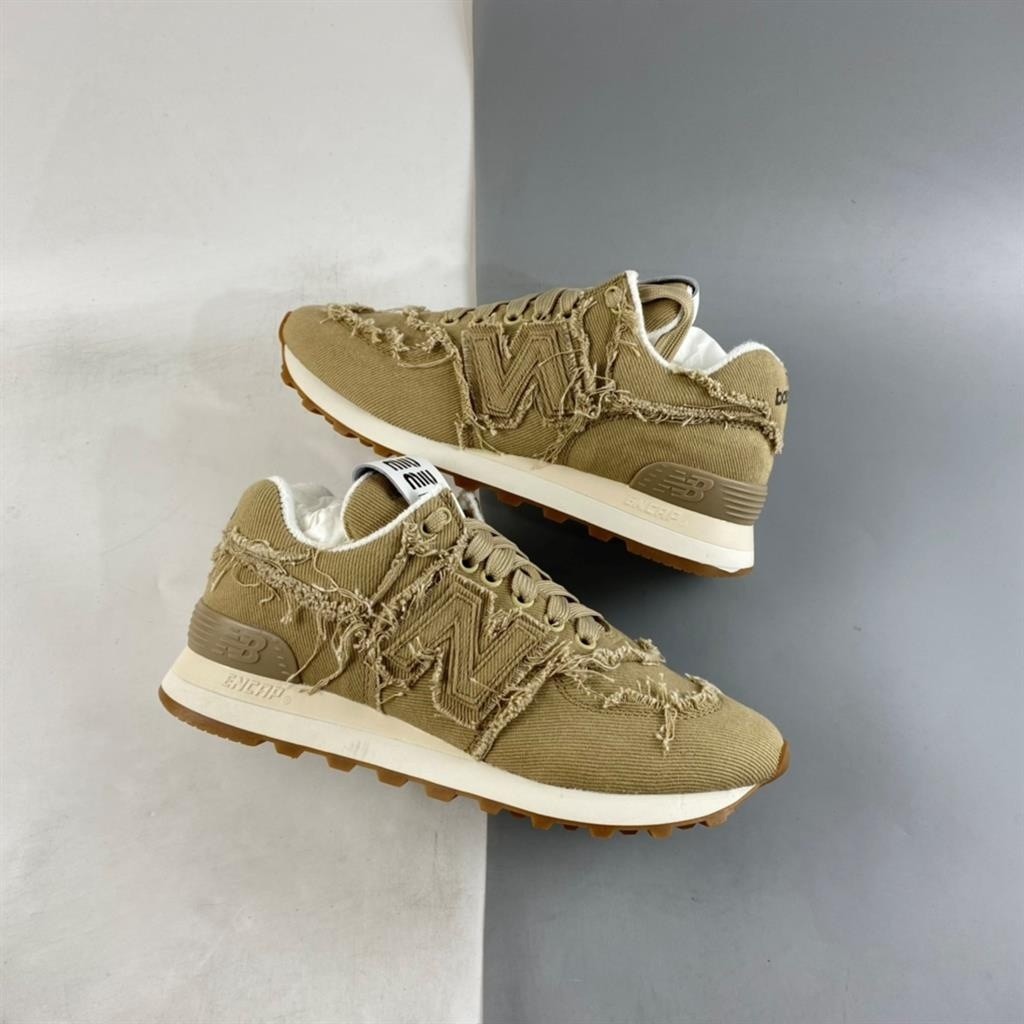 Miu x NBalance 574 Khaki Sports Running | Shopee Malaysia