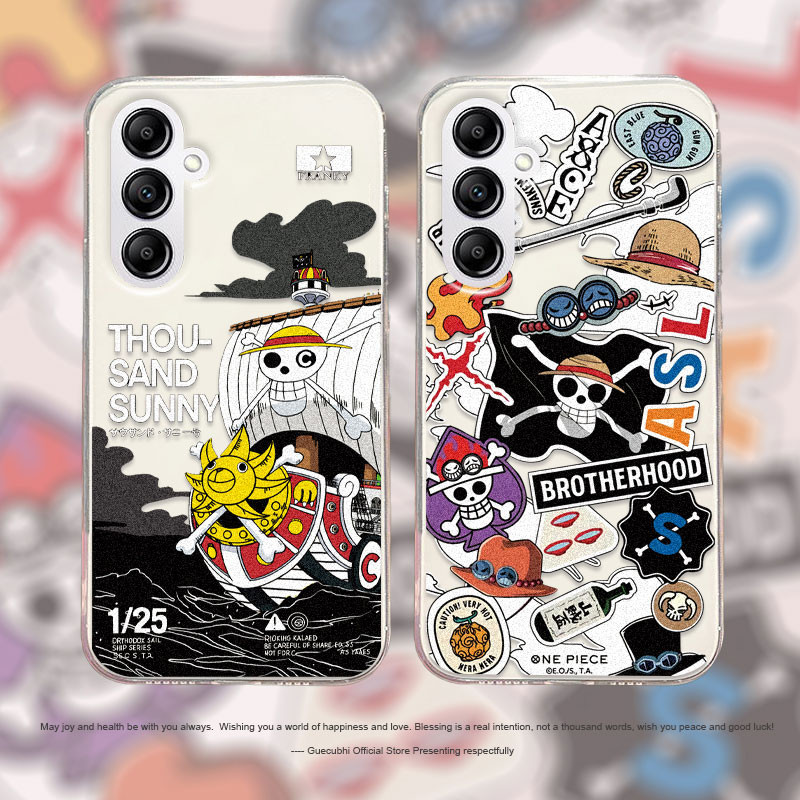Case Samsung Galaxy S24 FE A55 A06 A16 A35 A25 A15 5G New 2024 Onepiece Thousand Sunny ASL ...