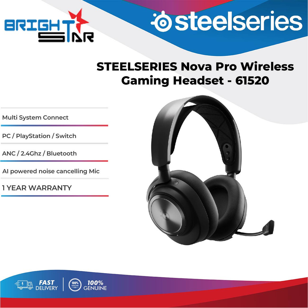 STEELSERIES Arctis Nova Pro Wireless Gaming Headset - 61520 | Shopee Malaysia