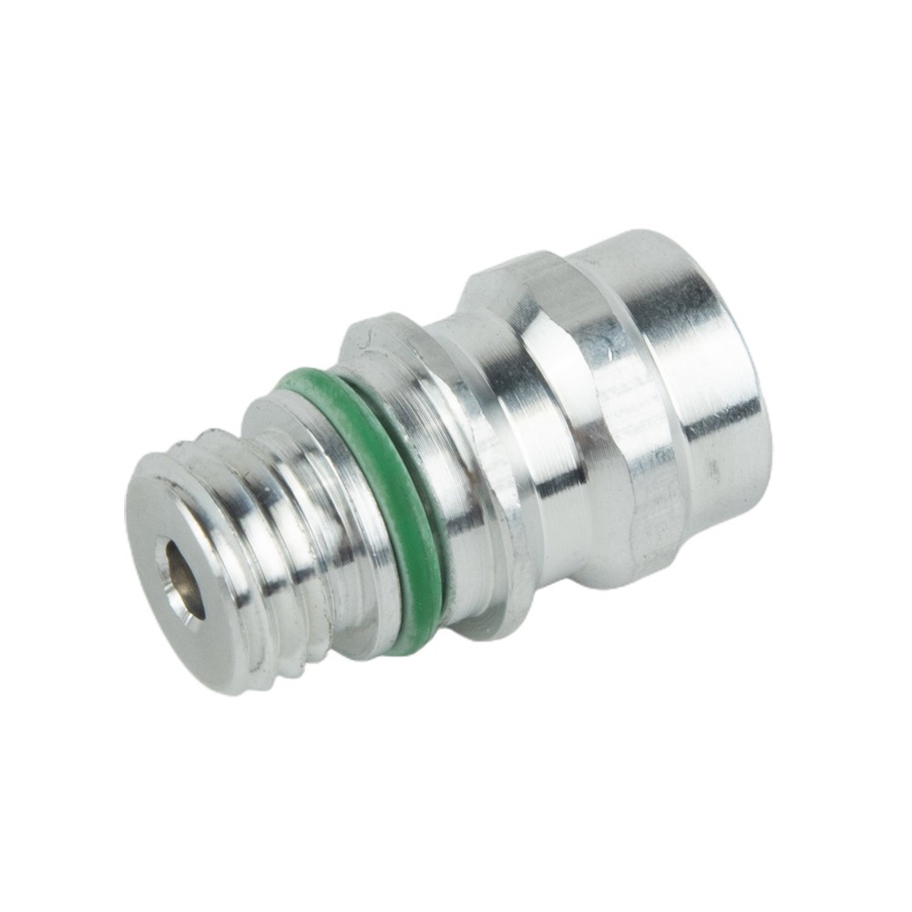 A/C Service Valve High Side R-134a Port Adapter with Replaceable Valve ...