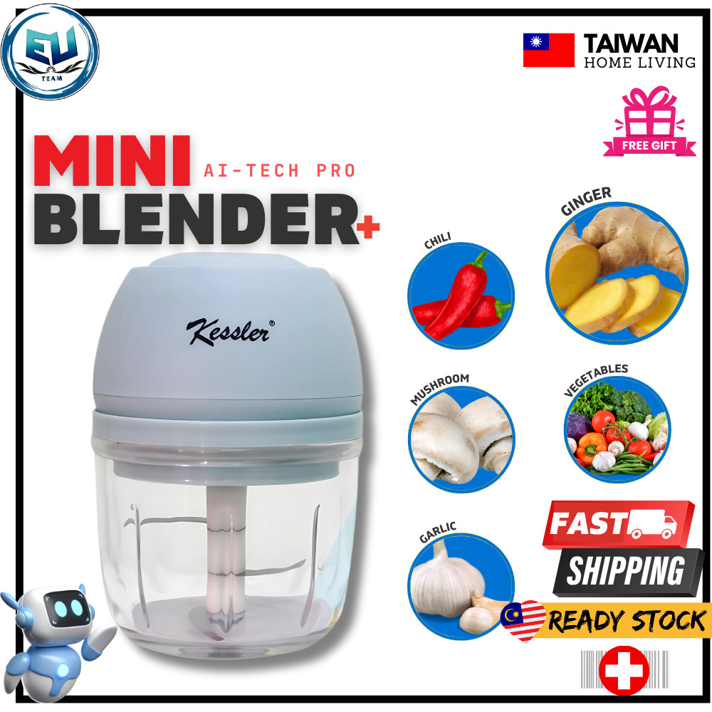 ⭐ Cordless Mini Blender Kessler One Touch Food Processor Detachable ...