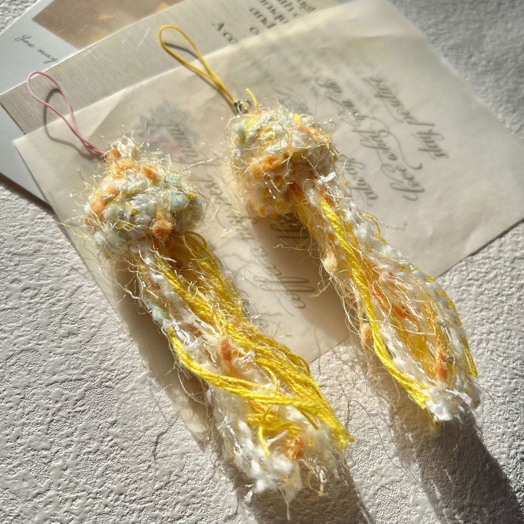 panas # Benang Warna Campuran Kreatif Buatan Tangan Crochet Obor-obor ...