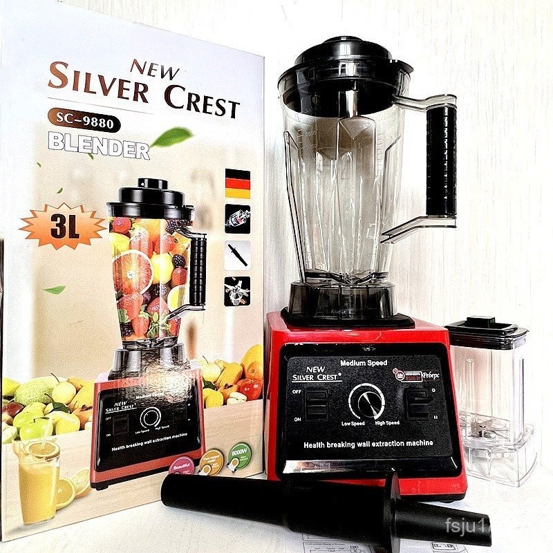 8000W-Silver Crest Blender Pengisar Kelajuan Tinggi Isi Rumah Pengisar ...