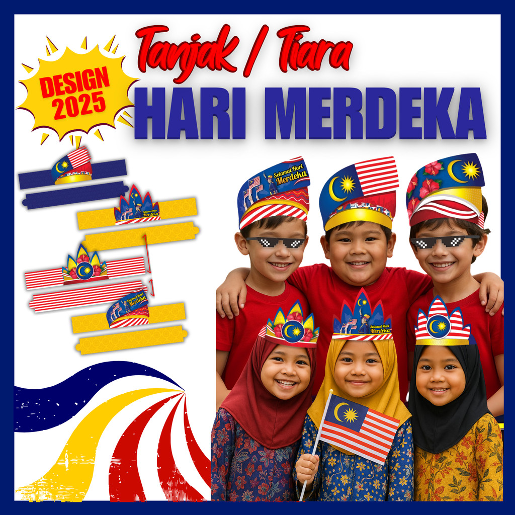 Tanjak dan tiara Merdeka anak malaysia topi hiasan kepala hari ...
