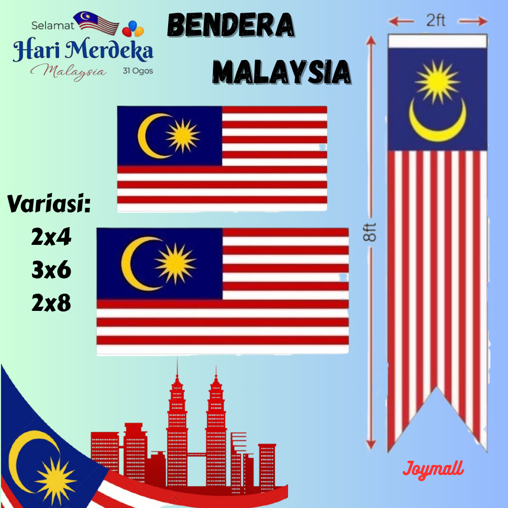 【Joymall】Malaysia Flag Bendera Malaysia Bendera Negeri Bendera States ...