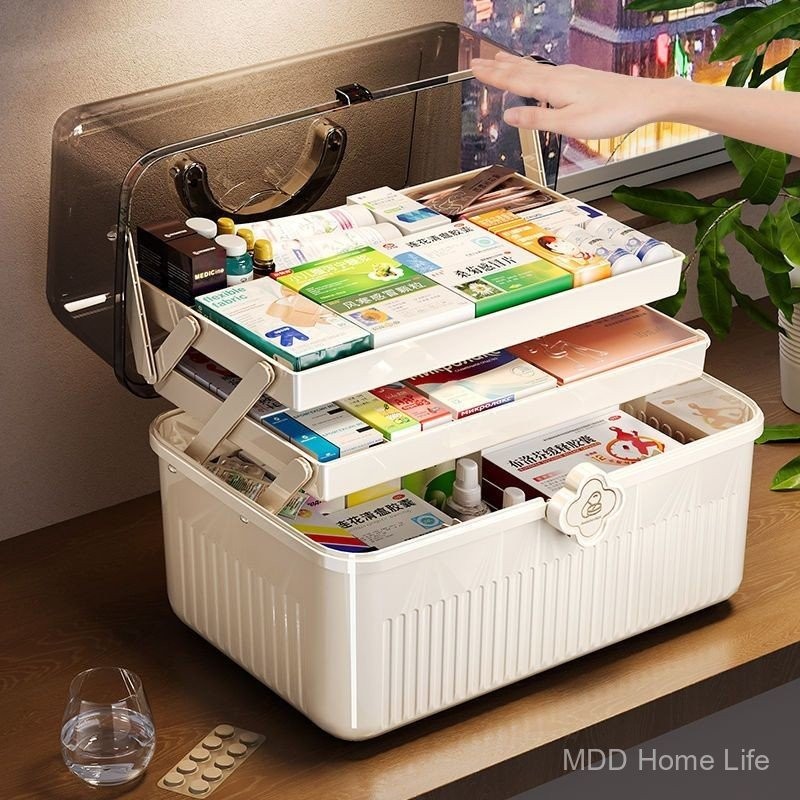 Kotak Ubat Isi Rumah Berkapasiti Besar Bersaiz Besar Petak Penyimpanan ...