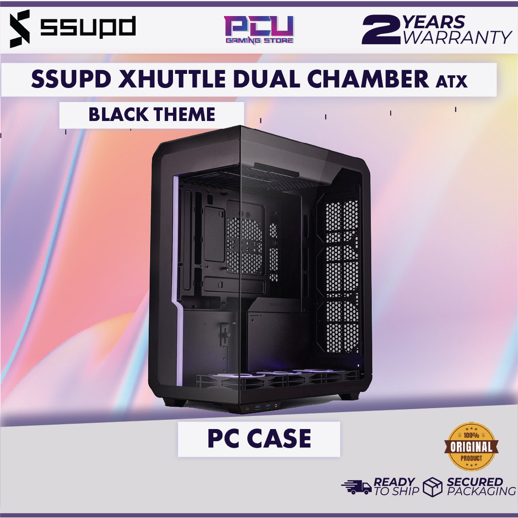 SSUPD XHUTTLE DUAL CHAMBER ATX CASE - BLACK | Shopee Malaysia