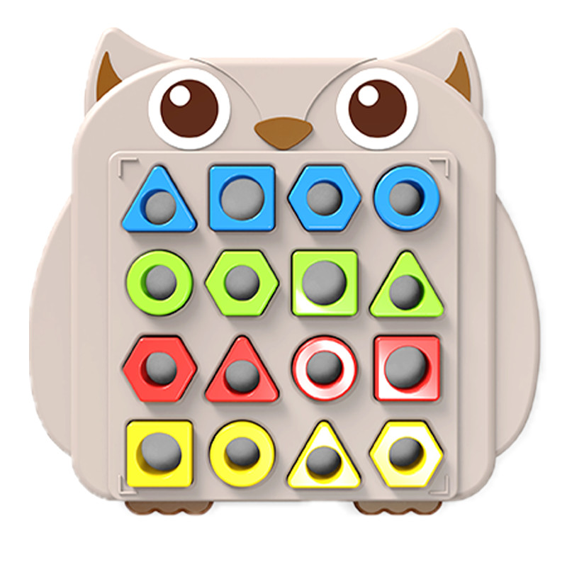 Owl Shape Matching Game Educational Sensory Color Cognition Parent ...