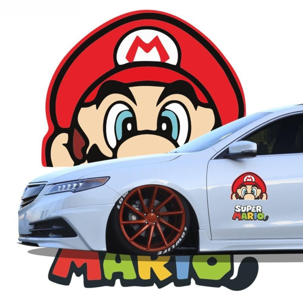 Super Mario Window Sticker, Super Mary Mario Bros Super Mario Car Decal ...