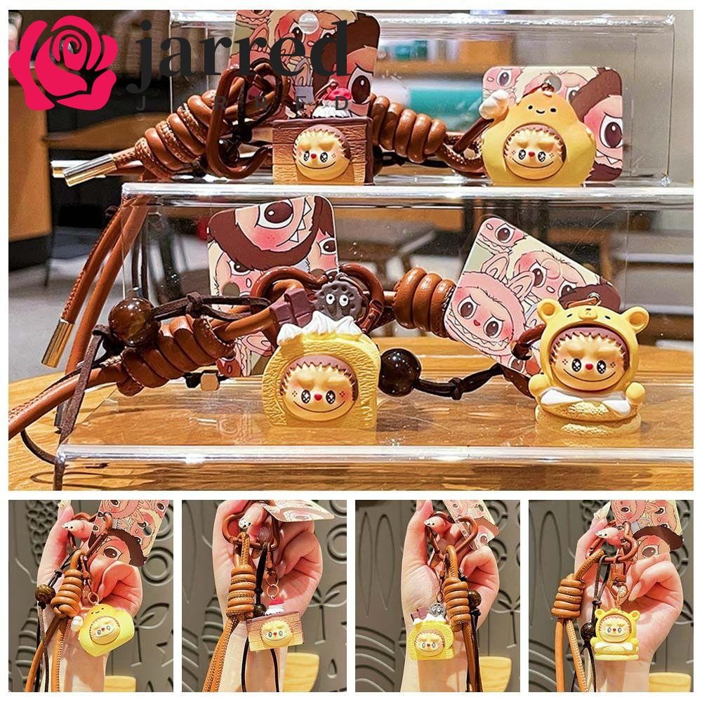 JARRED Labubu PVC Doll, Pop Mart Anti-lost Labubu Doll Keychain, Couple ...