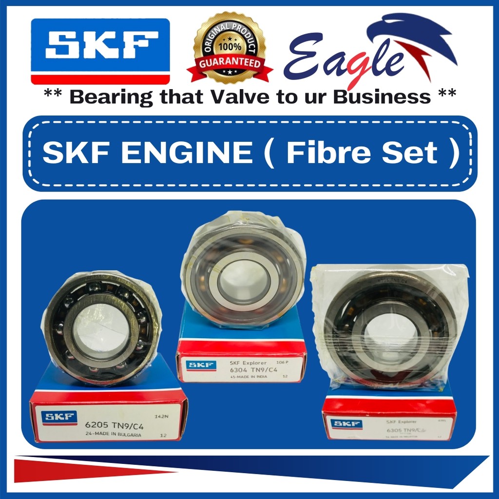 SKF ( TN9/C4 FIBRE ) 6205 6304 6305 Crankshaft Bearings RXZ Y125 Y15 ...