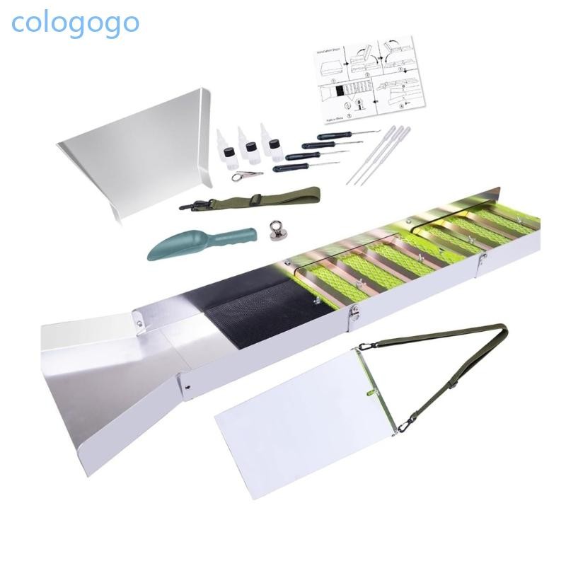 COLO Full Manual Gold Prospecting Kit Collapsible Aluminum Sluice Box ...