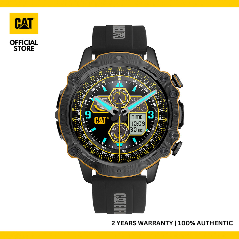 CAT SMART E1-160-21-100 | 1.43' AMOLED | IP68 | Black Silicone band Men Watch | Shopee Malaysia