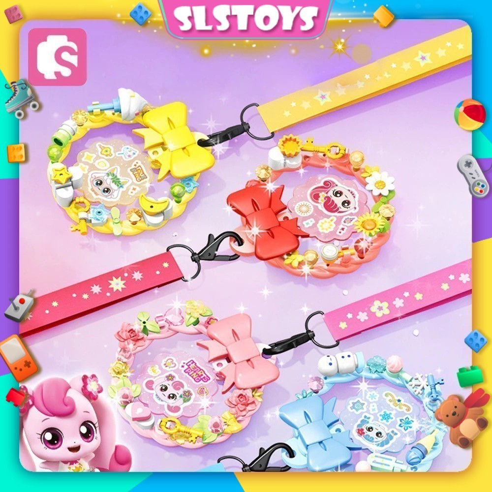 [4 IN 1] Sembo Block Wreath Medal Flower Planet Series Deco Bricks Toy ...