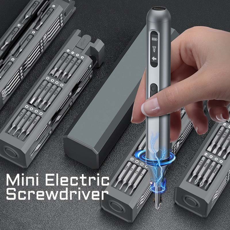 【50 in 1】Mini Electric Screwdriver Type-C Fast Charging Cordless ...