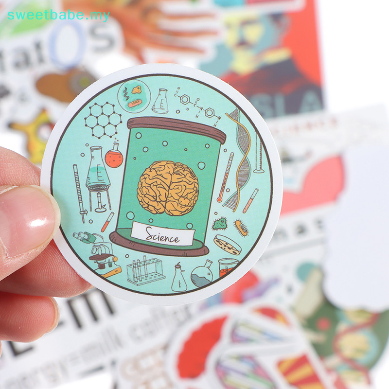 SWEETBABE 100Pcs Science Chemistry Laboratory Sticker for Laptop Phone ...
