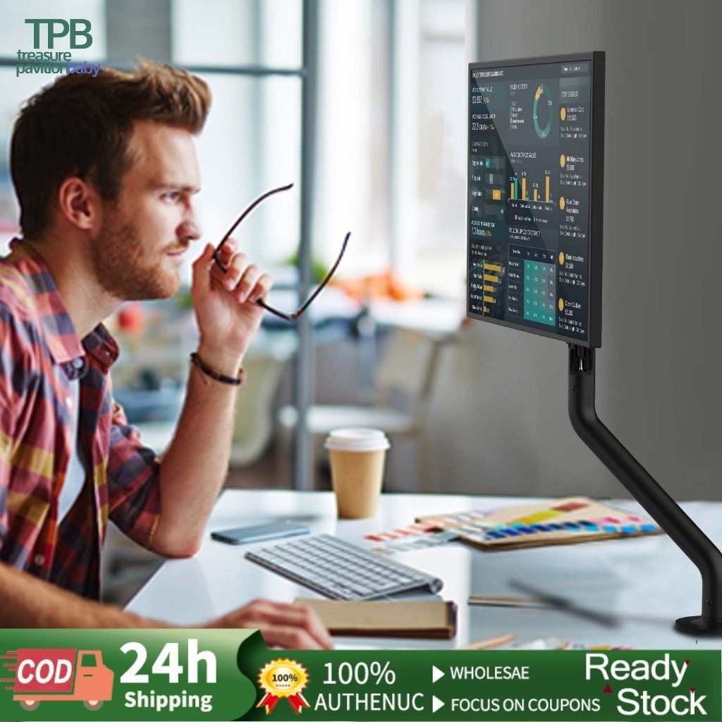 17-34 inch Monitor Desk Mount Stand Full Motion Swivel Monitor Arm with ...