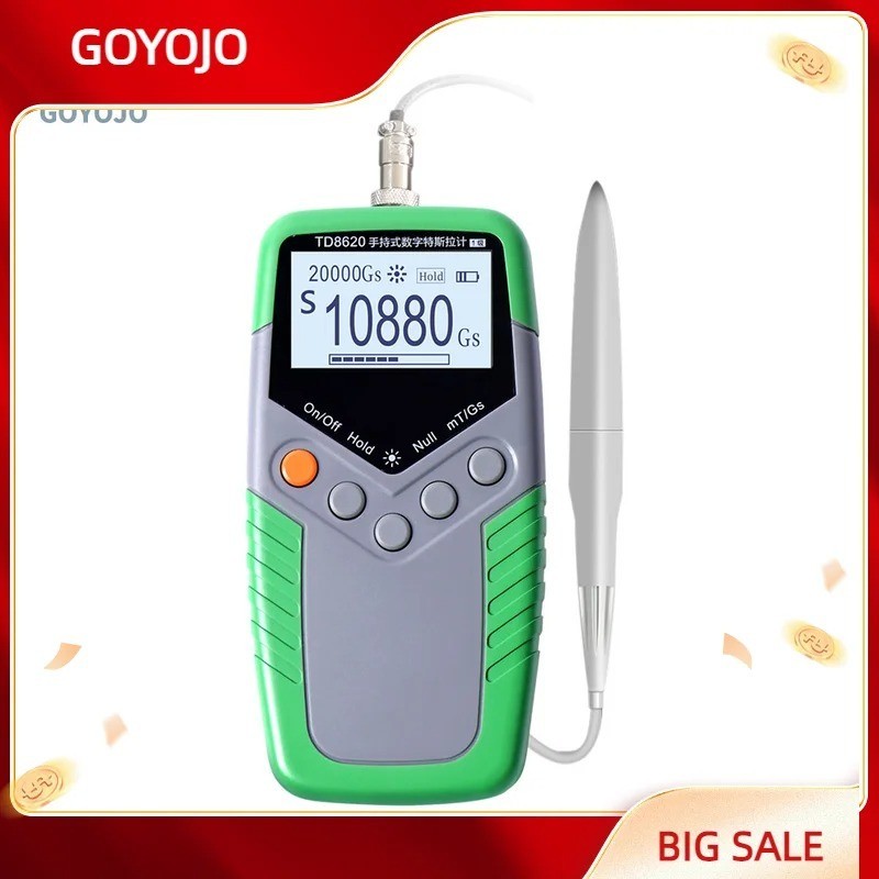 TD8620 Hand-held Digital Tesla Meter Gauss Handheld Magnetic Permanent ...