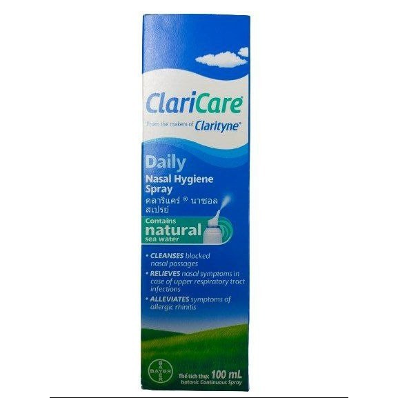CLARICARE ADULT DAILY NASAL HYGIENE SPRAY 100ML (EXP:11/2025) | Shopee ...