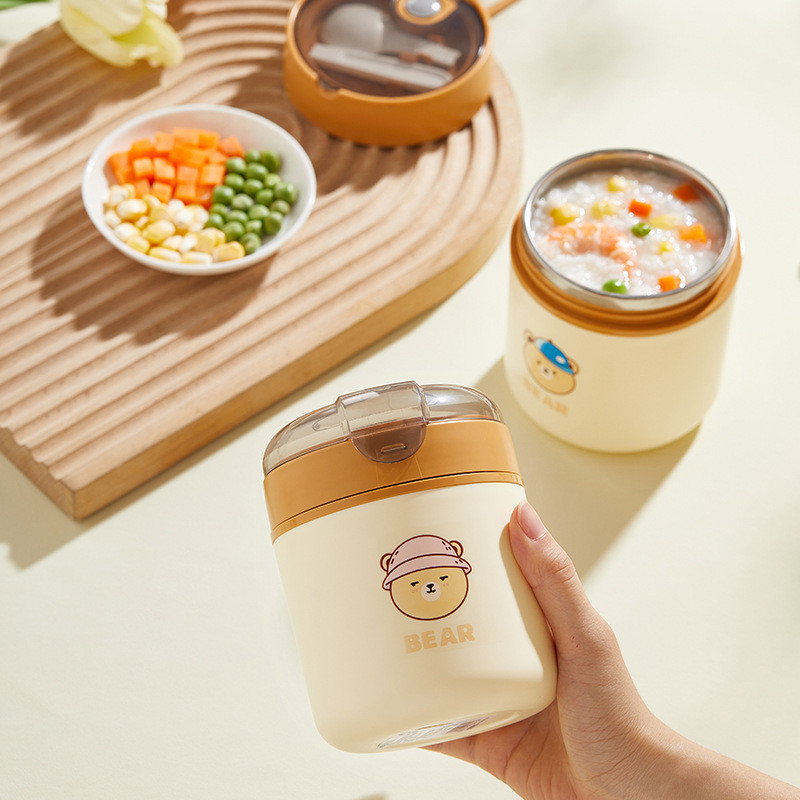 Baldi penebat kreatif meterai keluli tahan karat kartun cawan sup tin ...