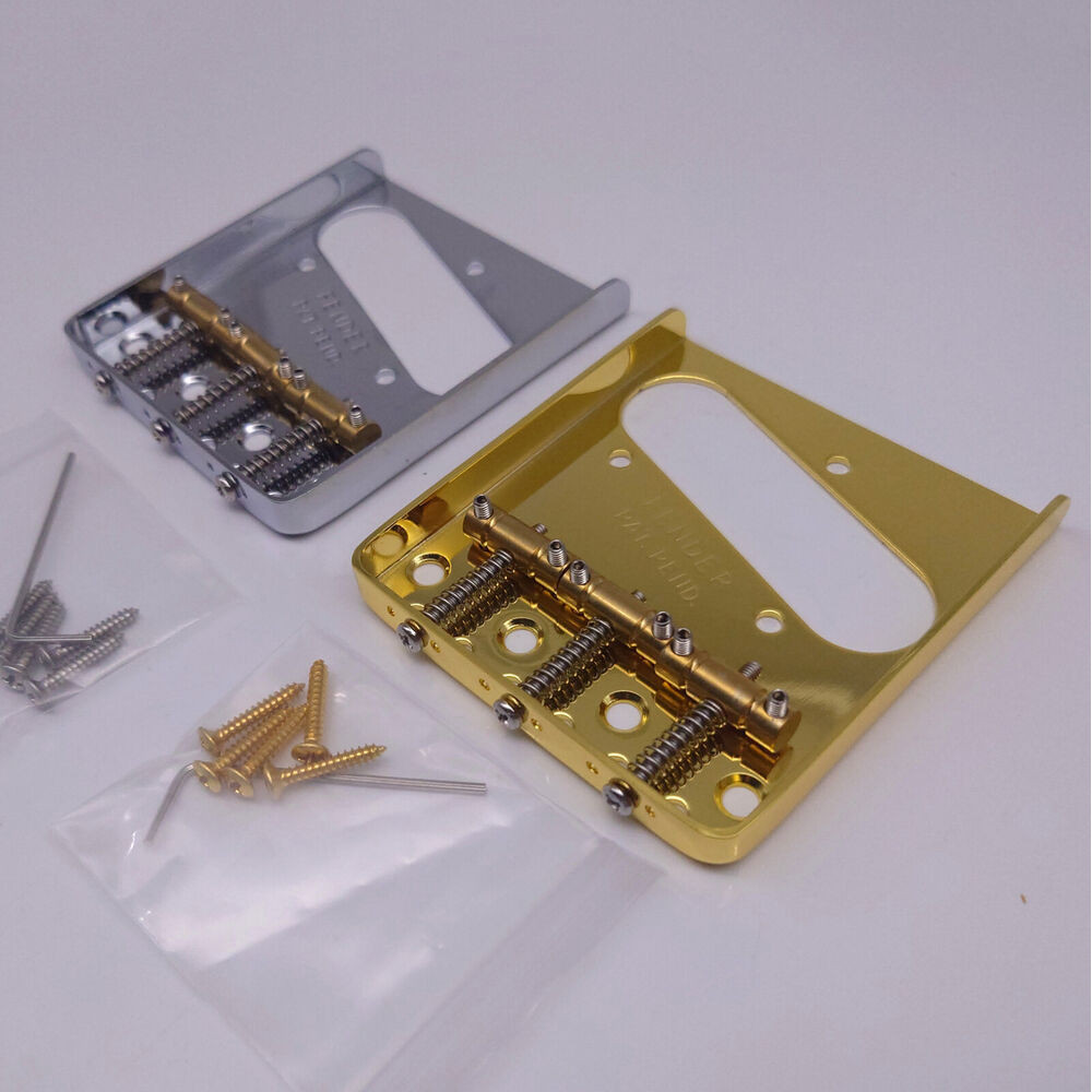 For Fender Vintage Style Telecaster Guitar Bridge-NEW Brass Saddles ...
