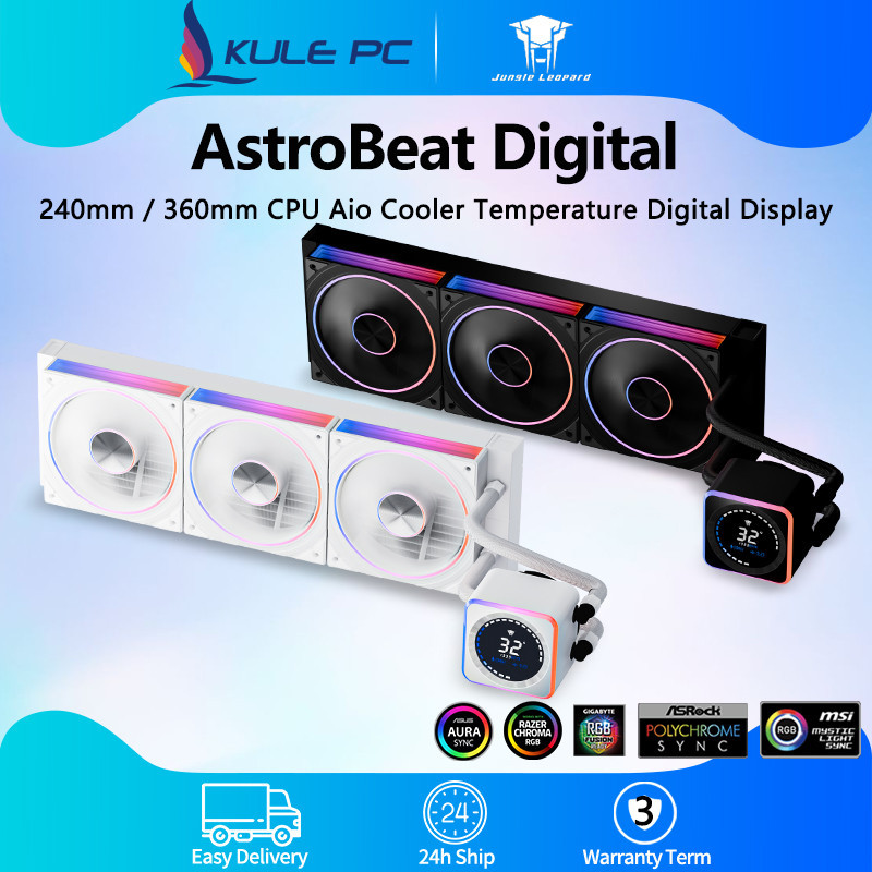 Jungle Leopard AstroBeat Digital CPU Aio Cooler 240mm 360mm 5V 3PIN ...
