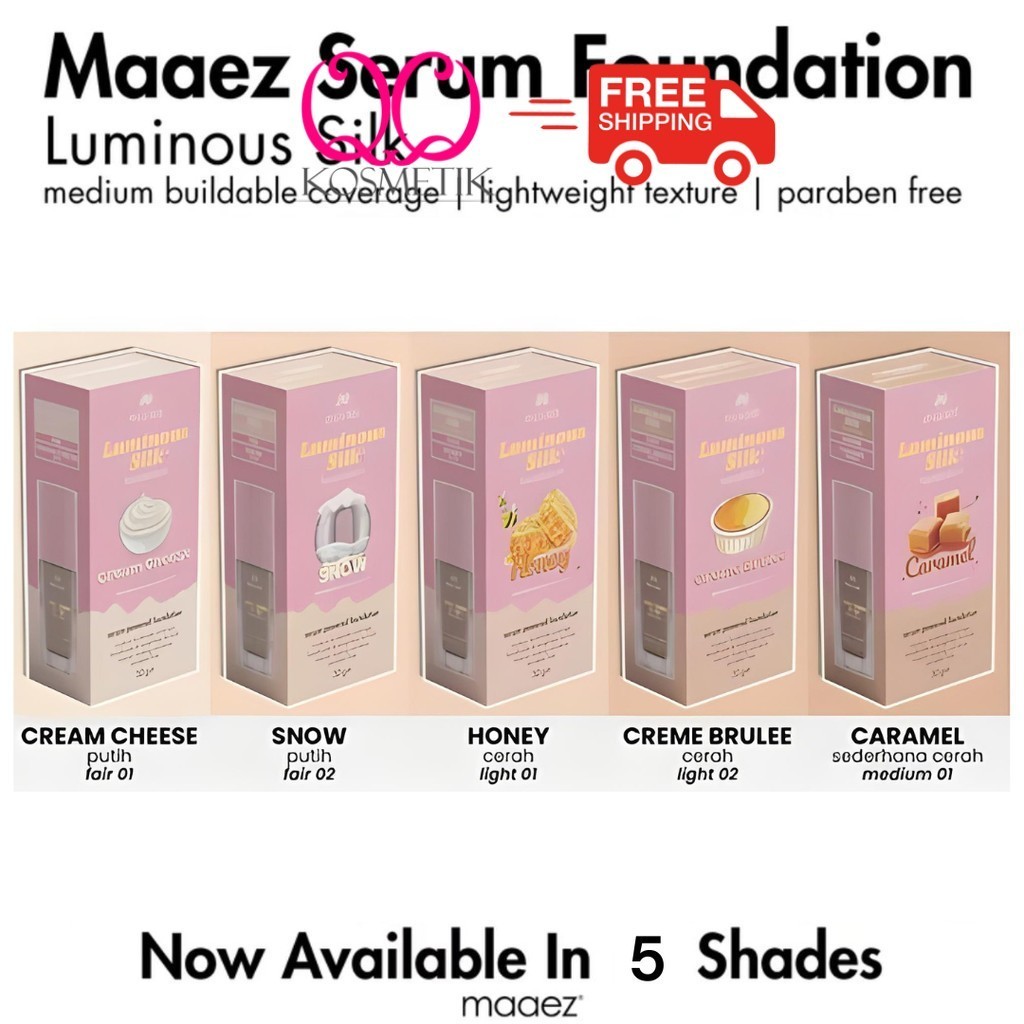 MAAEZ Serum Foundation 30gm Luminous Silk Powered Medium Buildable ...