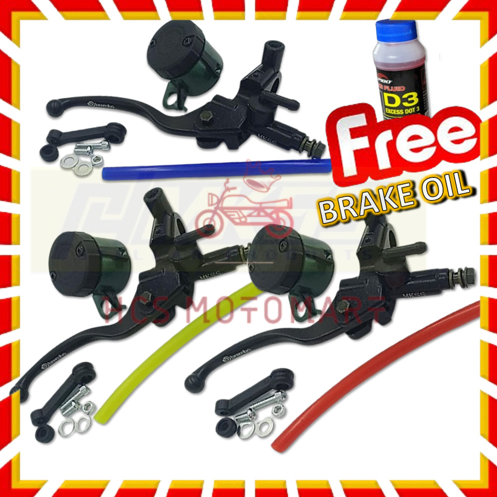 FREE OIL Universal Master Pump Bracket Brake Lever Right Hand Botol ...