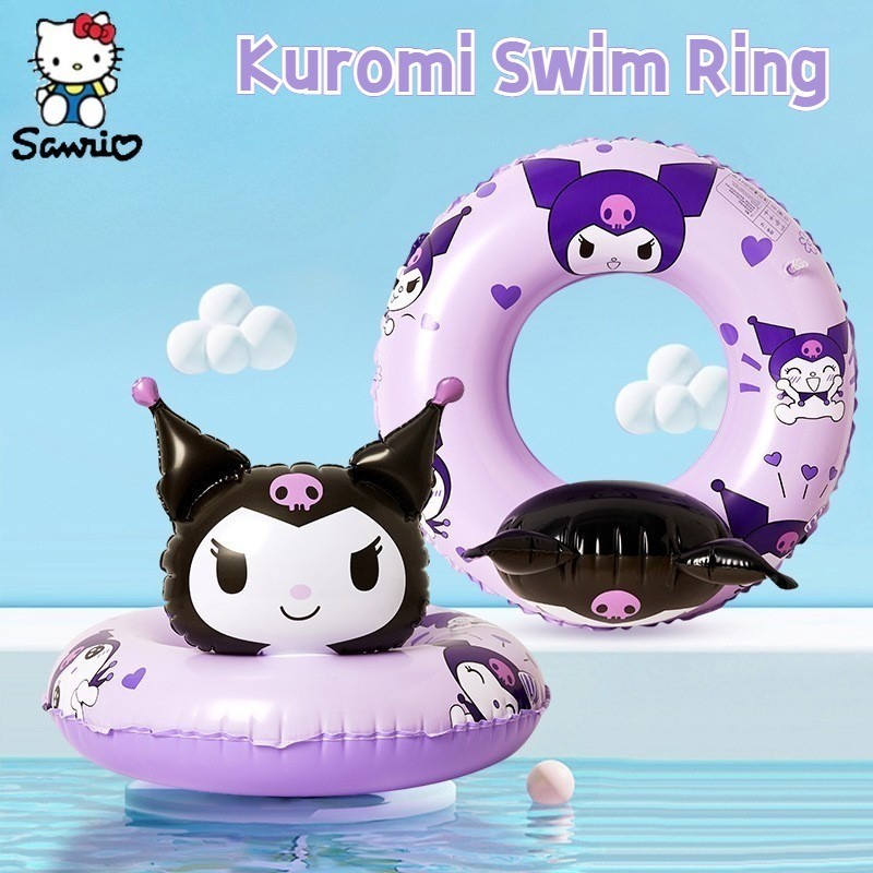 Cartoon Sanrio Kuromi My Melody Swimming Ring Water Play Tube ...