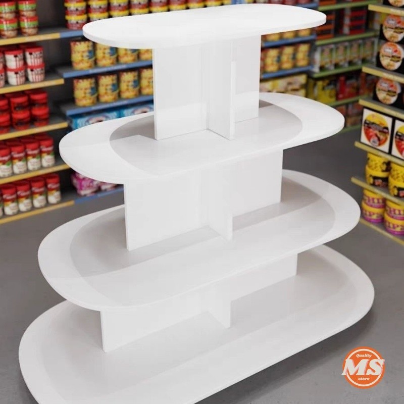 Island display cabinet supermarket snack maternal store supermarket shelf round /Square display ...