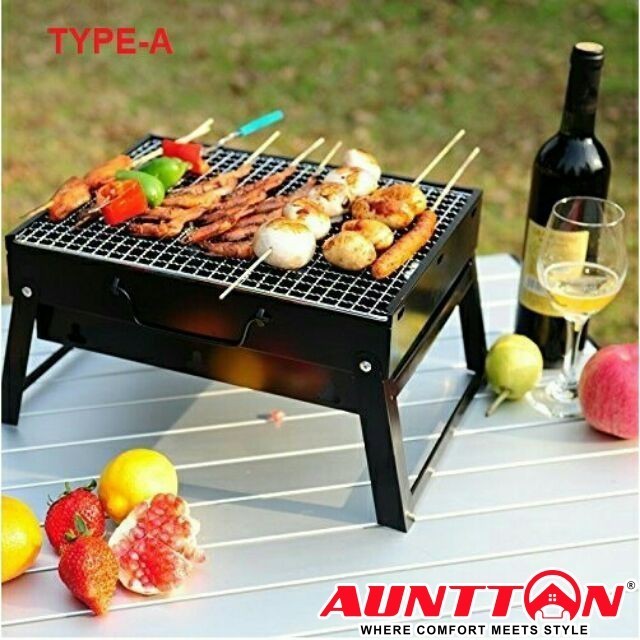 Big Portable BBQ Grill Outdoor Folding Barbecue smokeless portable ...