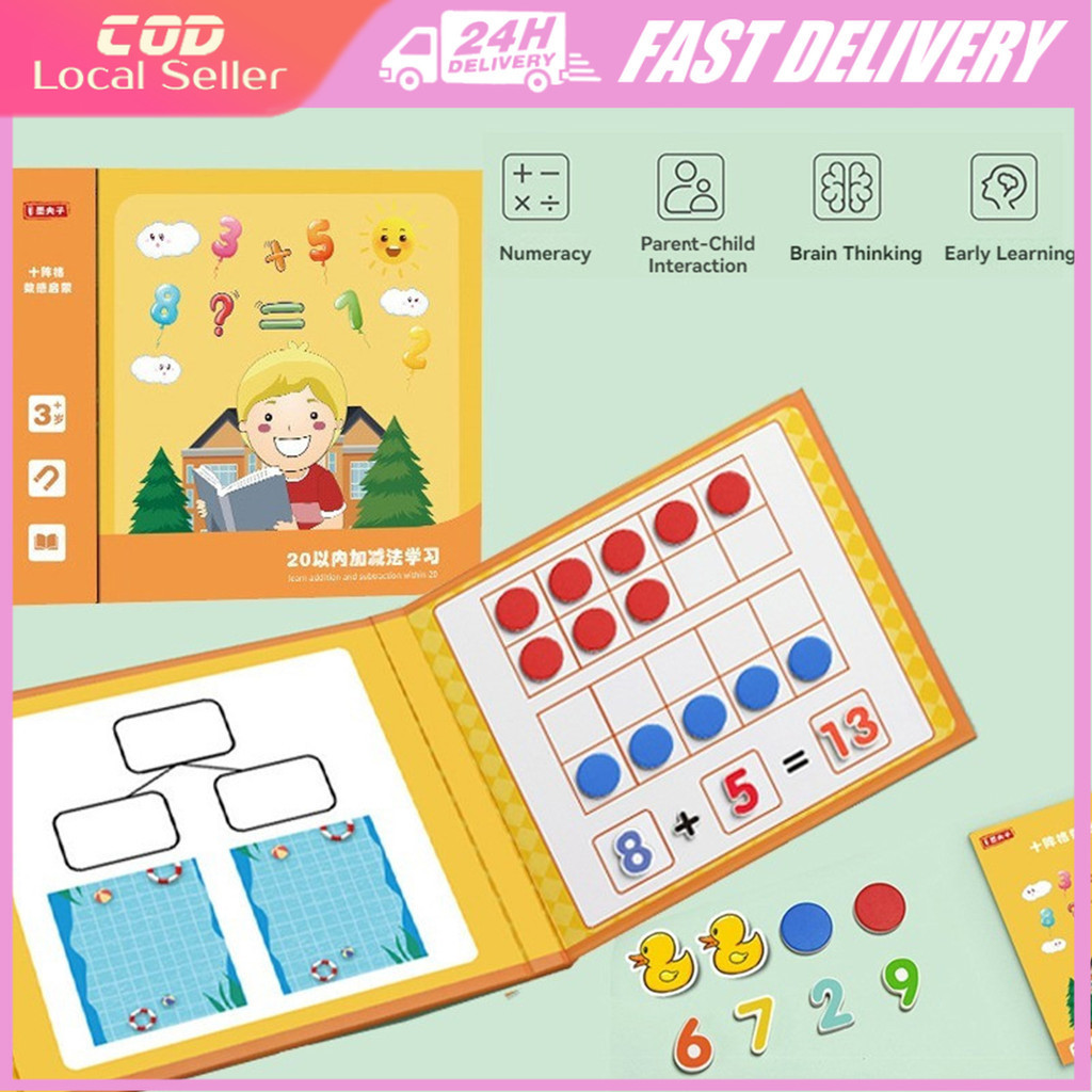 Kids Addition and Subtraction Maths Kits Set Early Learning ...