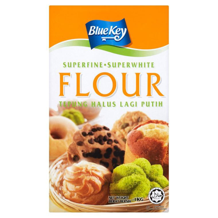 Blue Key Superfine Superwhite Flour (1kg) | Shopee Malaysia