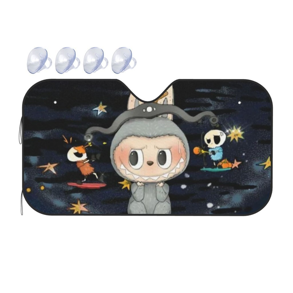 POPMART Labubu POPMART Labubu Print Sun Shade for Cars, Trucks, SUV ...