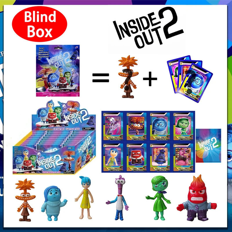 7-10cm Inside Out 2 figure Blind Box Mystery Box Action Doll Anime ...