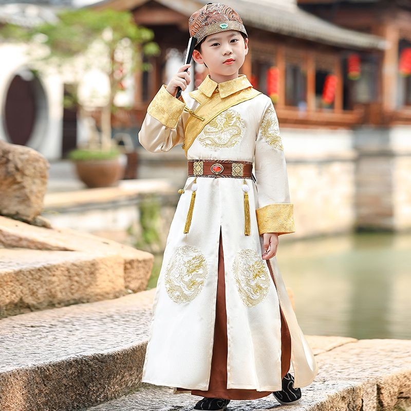 Hanfu Children Qing Dynasty Full Family Age Clothing Boys Ancient Hanfu ...