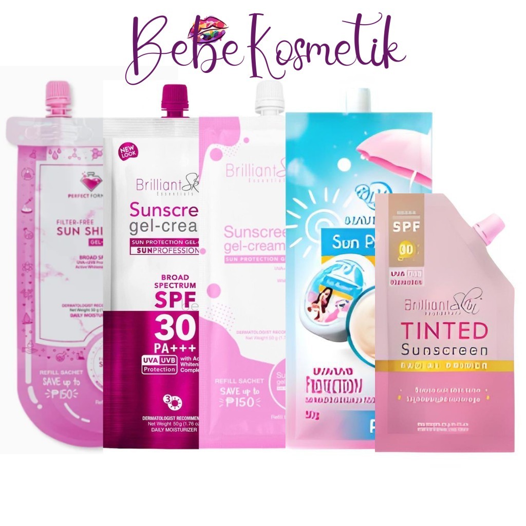 BS BRILLIANT Sunscreen Tinted Perfect Formula Sun Shield BW Sunscreen ...
