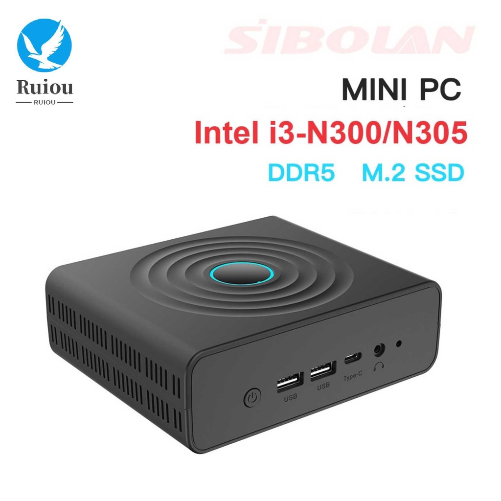 Mini PC 12th Gen Intel i3 N305/N300 MINI PC DDR5 16GB 512GB M.2 SSD ...