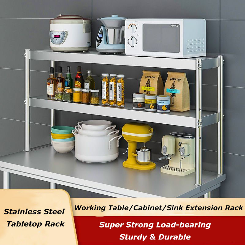 🔥Ready Stock🔥Extend Table Top Rack 304 Stainless Steel Working Table ...