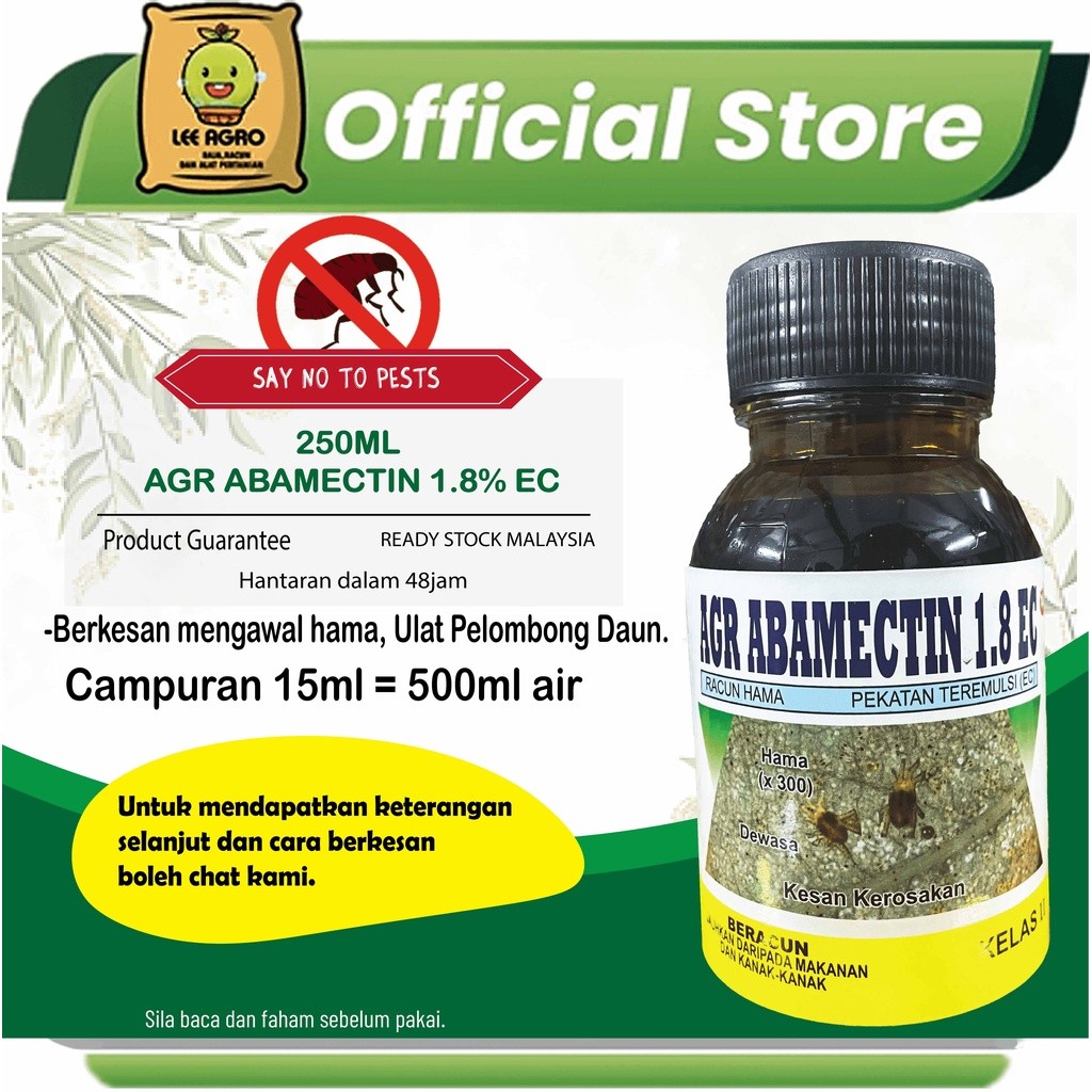 Abamectin 1.8%EC Racun Serangga Thrip, Lalat Putih, Hamama (Agrimectin ...