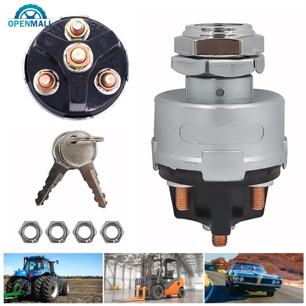 OPENMALL 4-Position Universal Tractor Car Ignition Key Switch with Keys ...