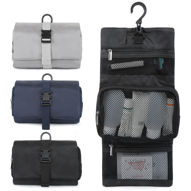 Folable Travel Toiletries Hanging Bag, Waterproof Large Capacity ...