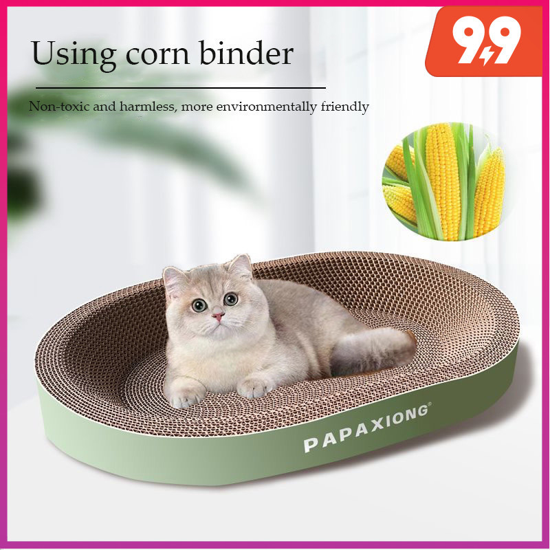 Cat Scrapers Toys for cats Round Oval Cat Scratcher Cat Bed Cat ...